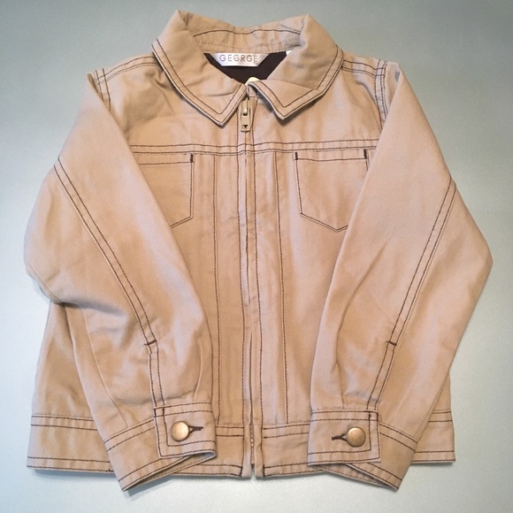 George | Jackets & Coats | Nwt George Full Zipper Jerseylined Canvas ...